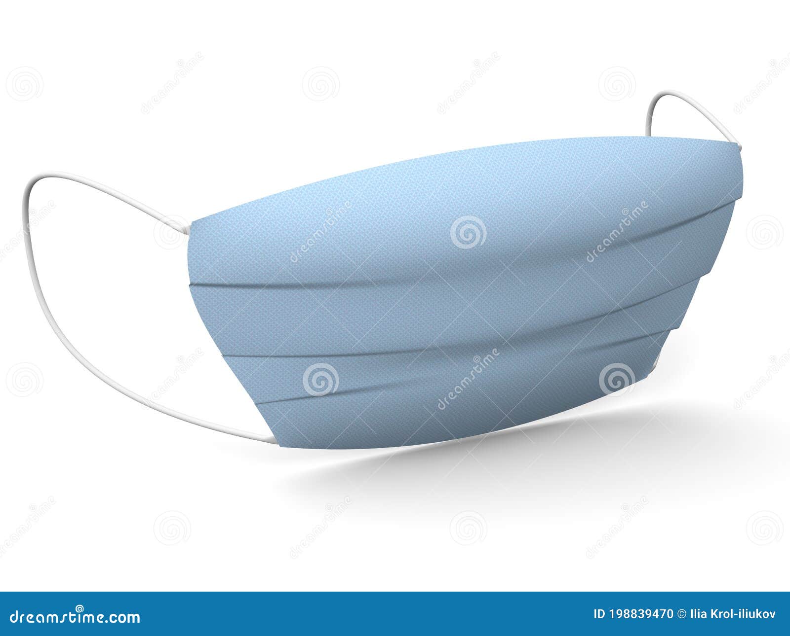 Smiley In A Mask 3d Render On A White Background Royalty-Free Stock ...