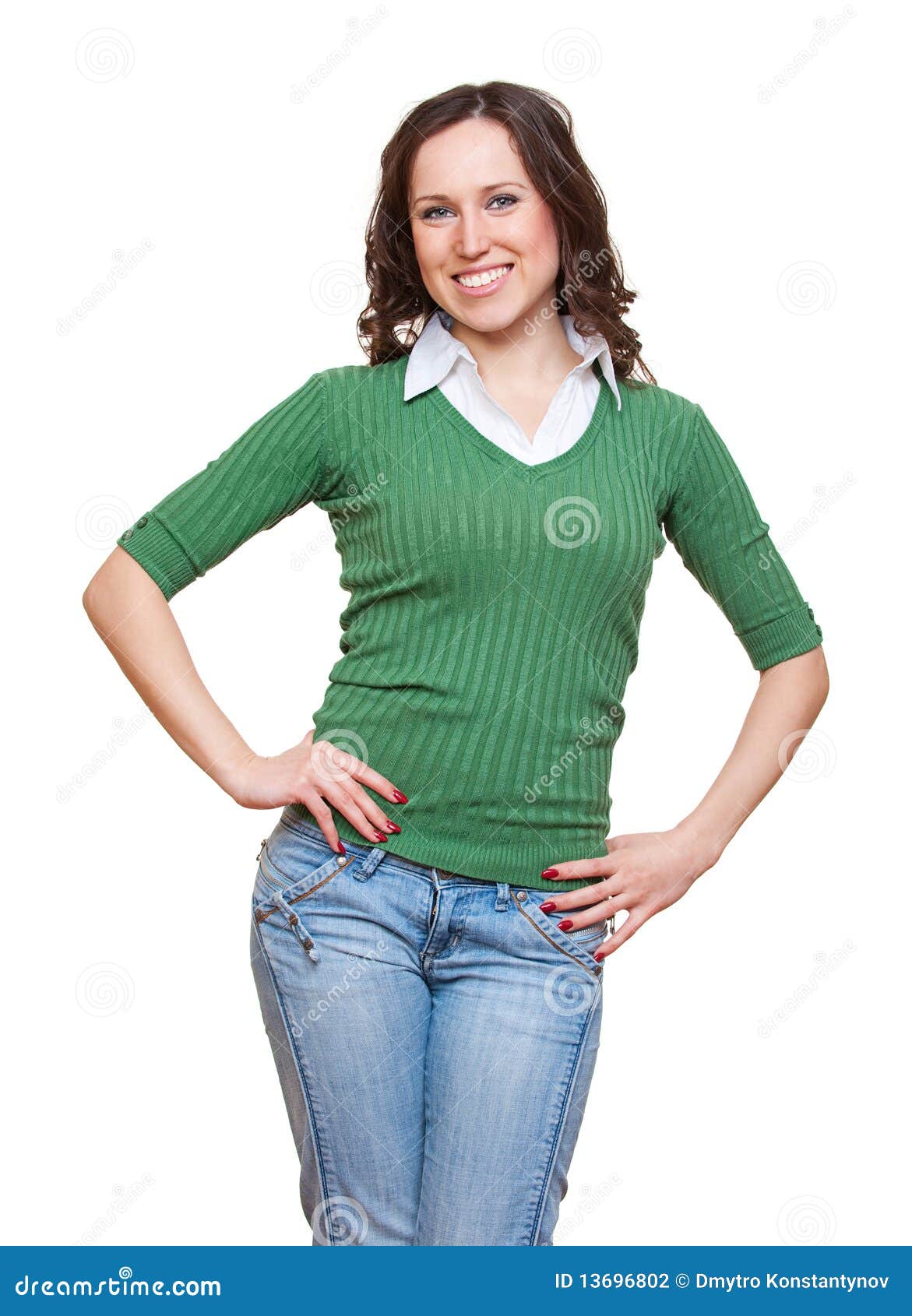 Smiley model stock photo. Image of adult, femininity - 13696802