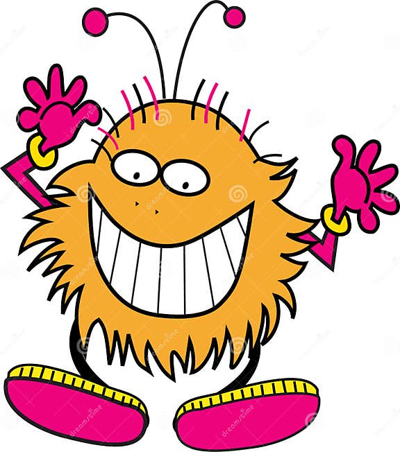 Smiley monster stock vector. Illustration of mouth, funny - 13002475