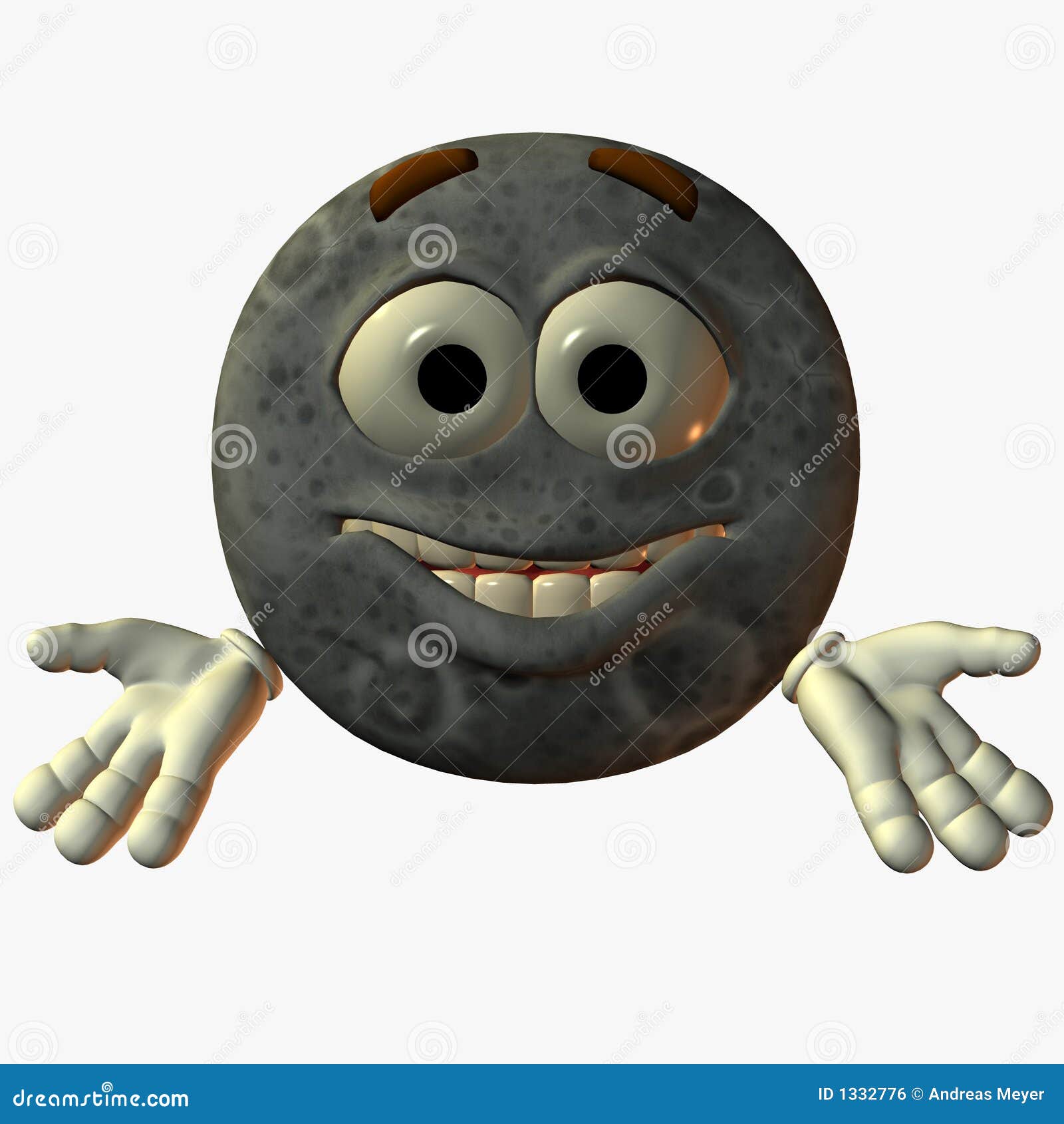 Smiley Moon stock illustration. Illustration of smily - 1332776