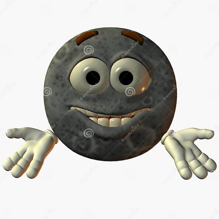 Smiley Moon stock illustration. Illustration of smily - 1332776