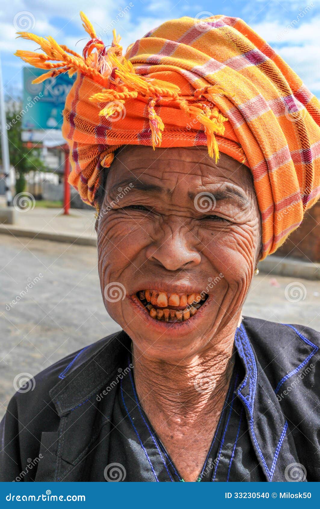 Smiley Myanmar Woman editorial image. Image of smile - 33230540