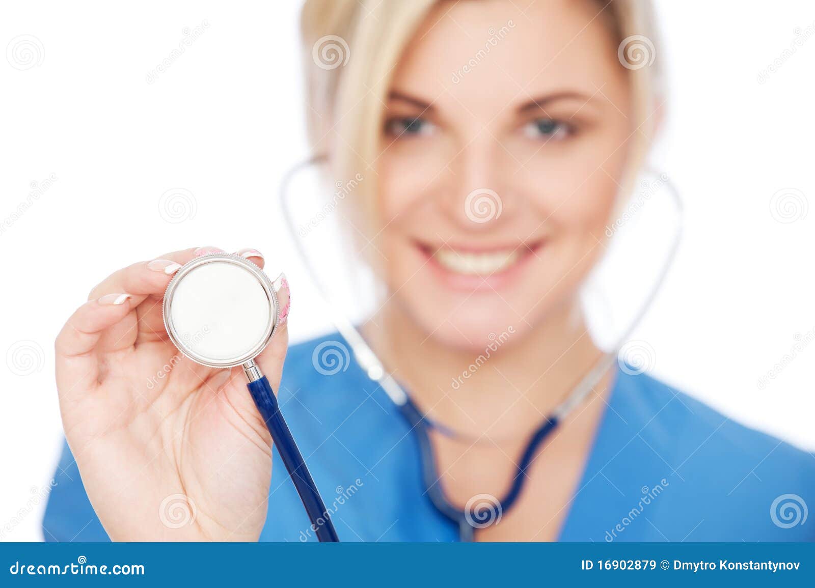 Smiley Nurse With Stethoscope Royalty-Free Stock Photo | CartoonDealer ...