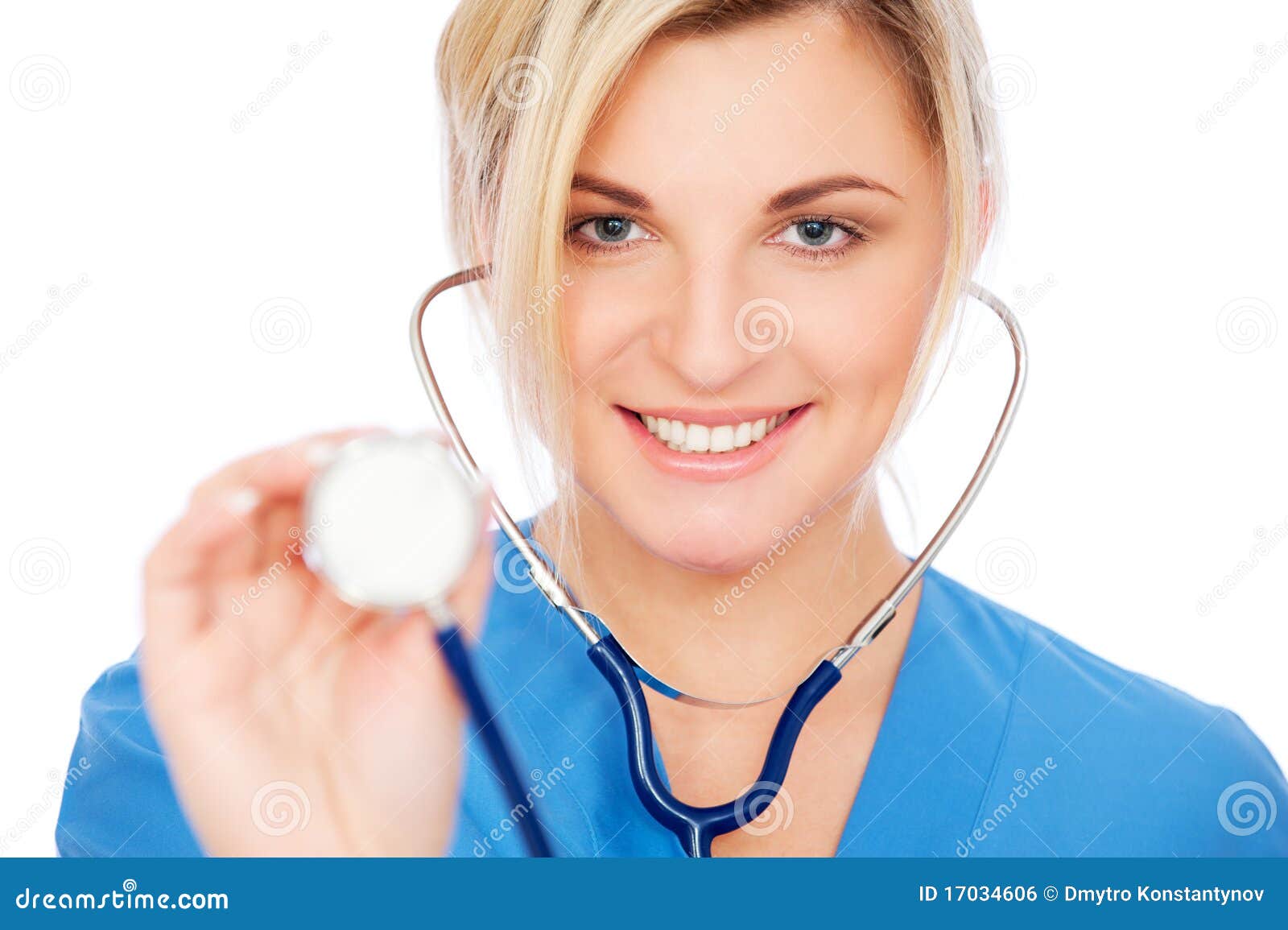 Smiley Nurse With Stethoscope Royalty-Free Stock Photo | CartoonDealer ...