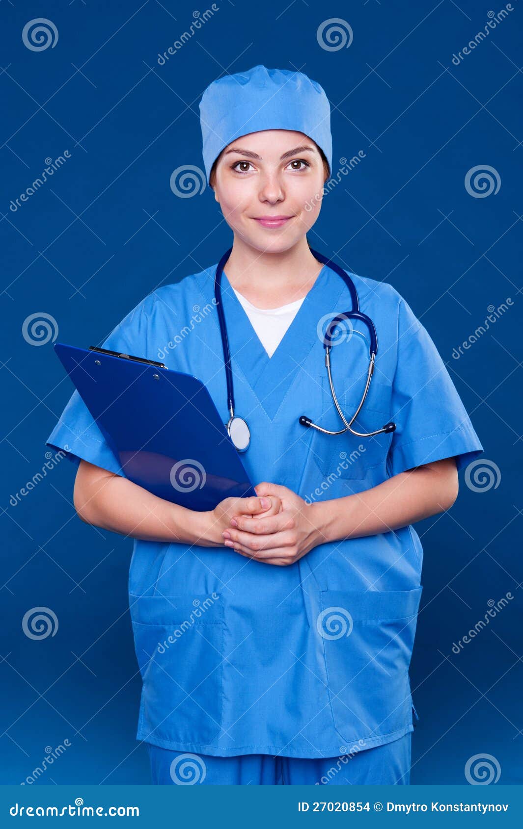 Smiley Nurse With Stethoscope Royalty-Free Stock Photo | CartoonDealer ...
