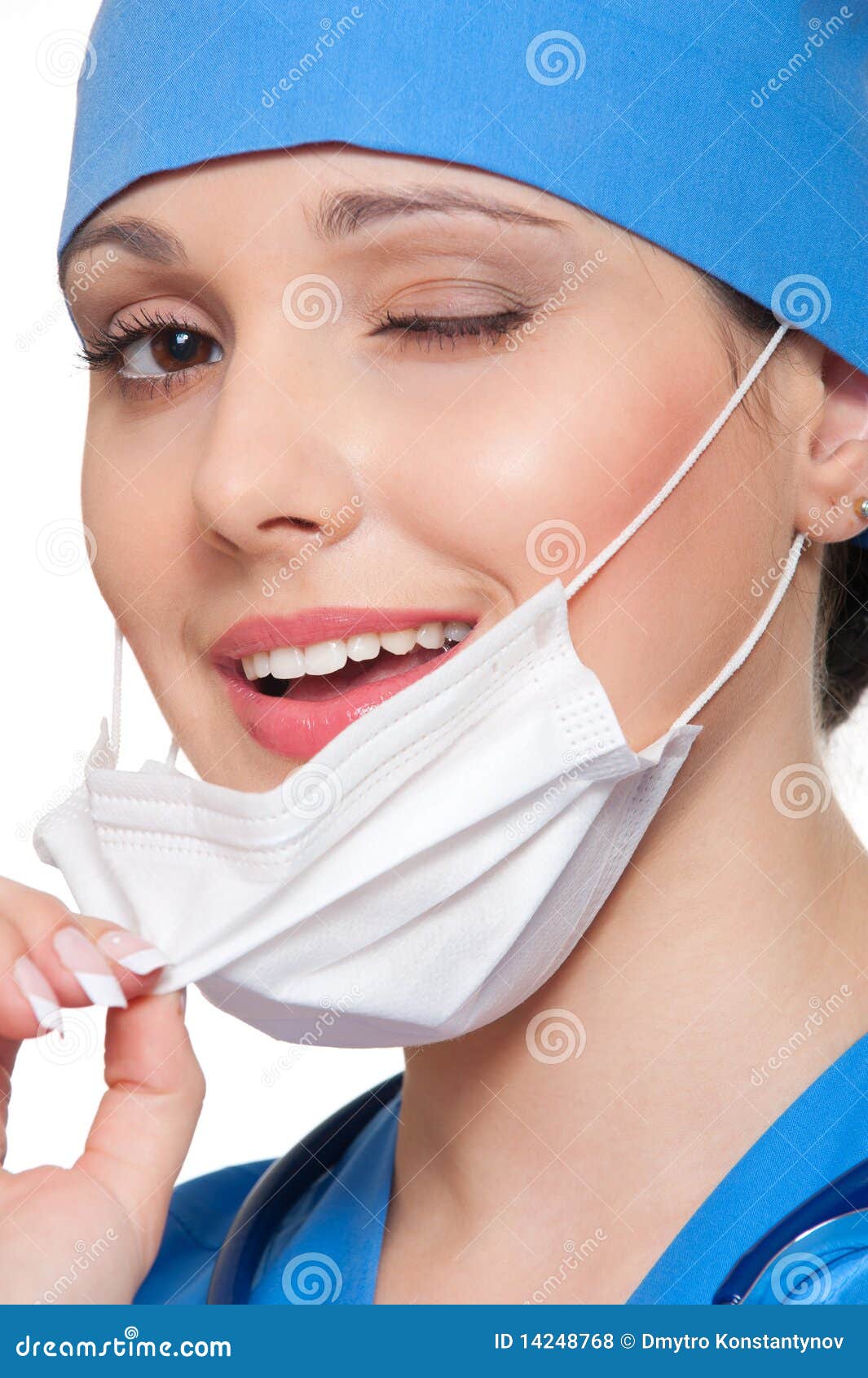 Smiley Nurse With Stethoscope Royalty-Free Stock Photo | CartoonDealer ...