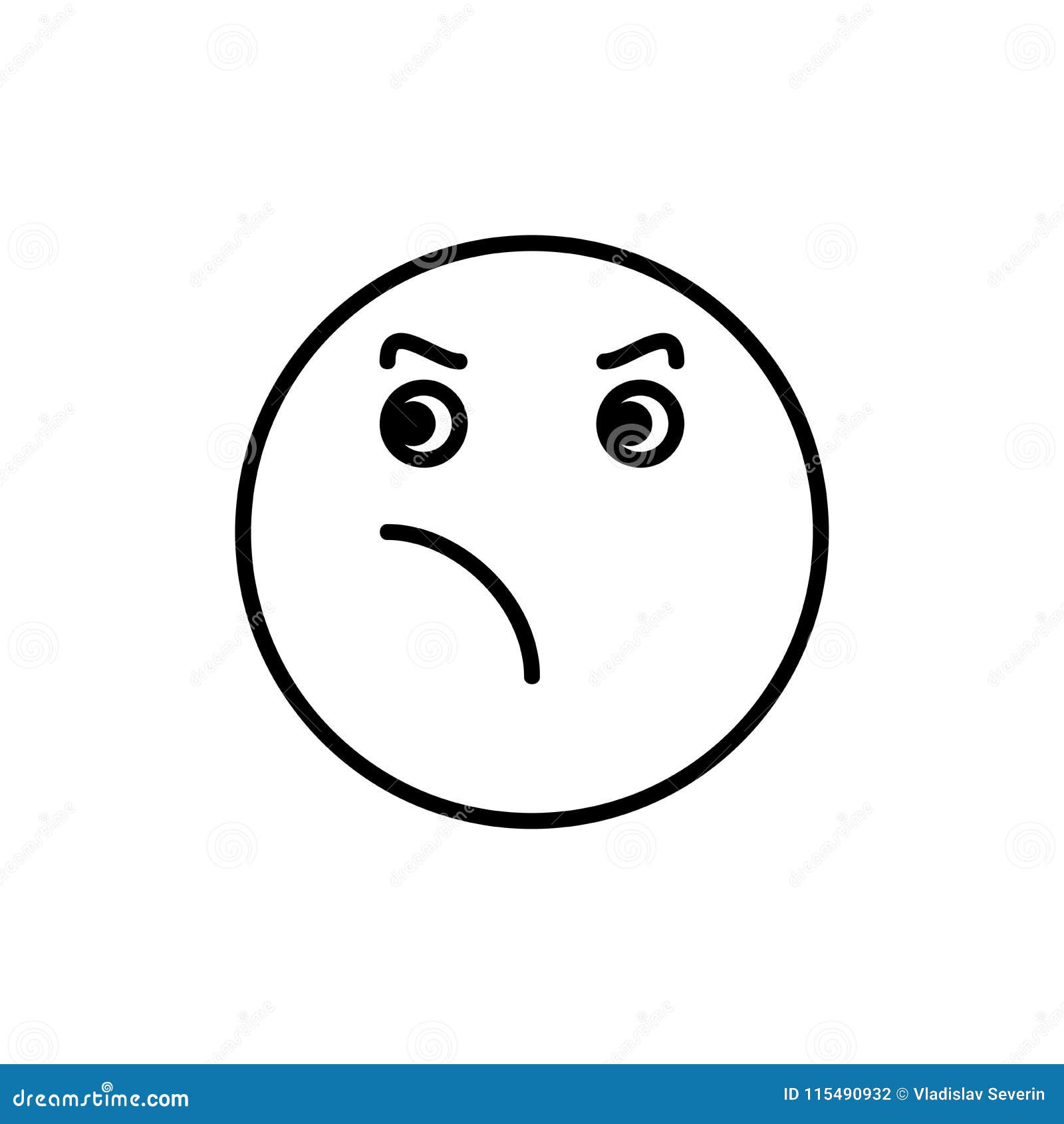 Smiley Pessimist Icon Royalty-Free Stock Image | CartoonDealer.com ...