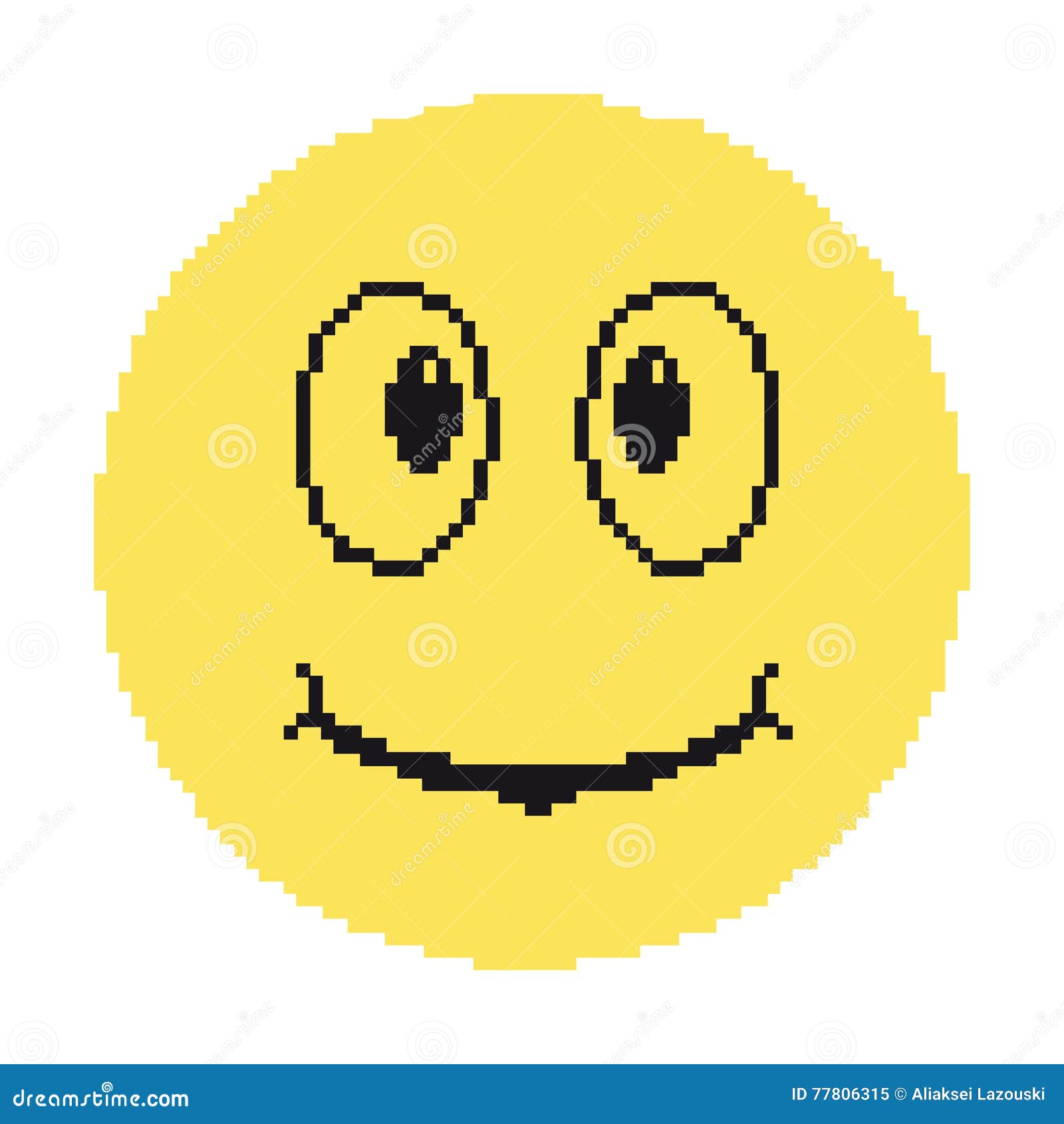 Smiley pixels stock vector. Illustration of characters - 77806315