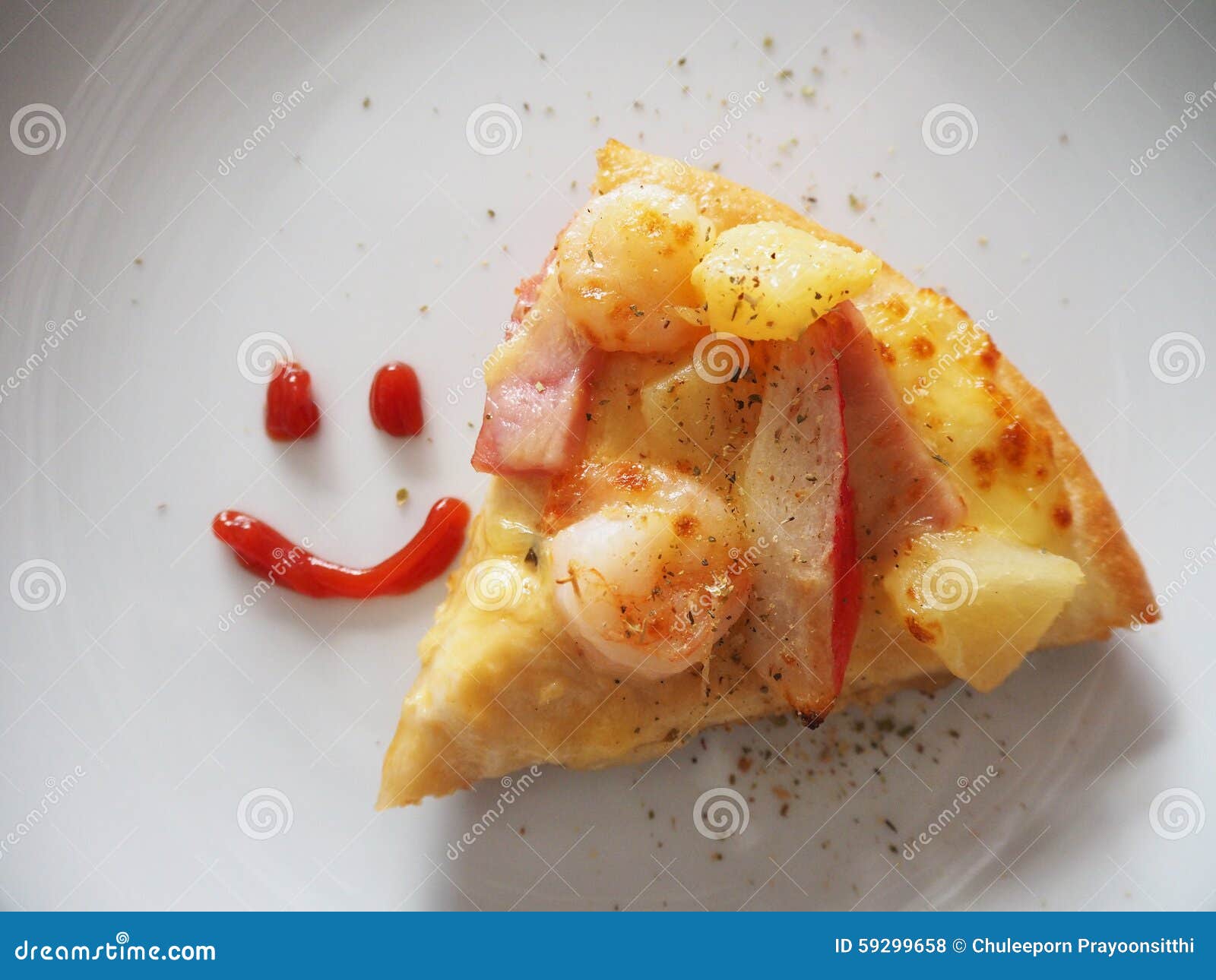 Smiley Pizza stock photo. Image of smiley, dinner, seafood - 59299658