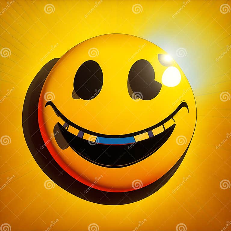 Smiley in Pop Art Style Illustration Stock Illustration - Illustration ...