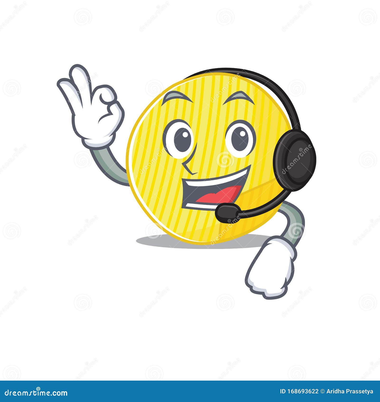 Smiley Potato Chips Cartoon Character Design Wearing Headphone Stock ... Smiley Potato Chips Cartoon Character Design Wearing Headphone Stock ...