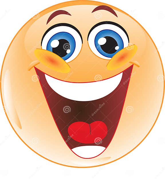 Smiley riant. illustration stock. Illustration du conception - 30432396