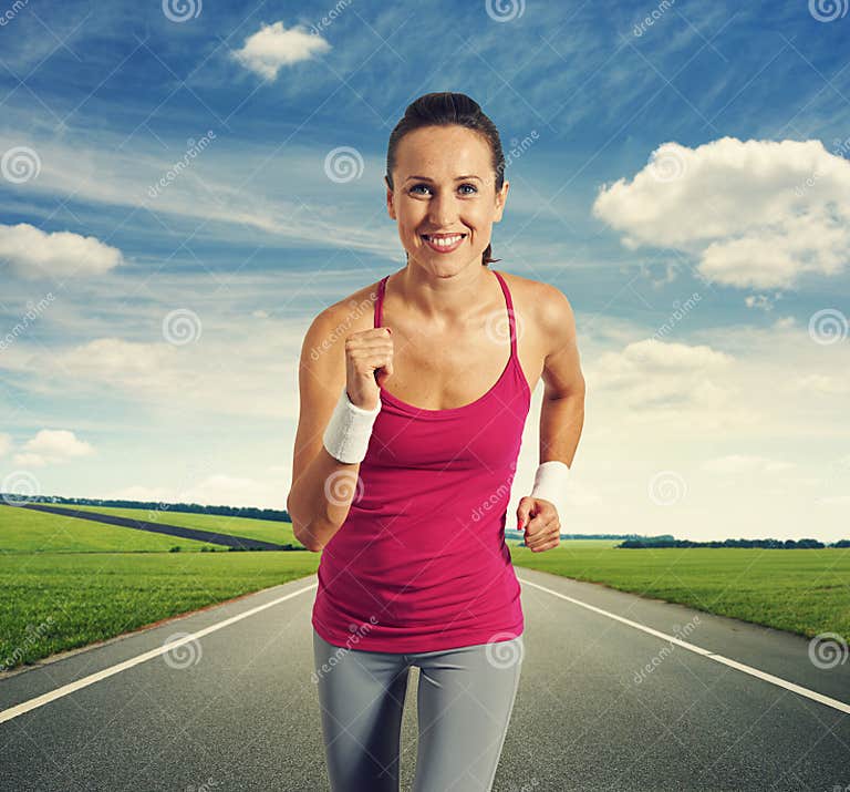 Smiley runner stock image. Image of lifestyle, athlete - 34259057