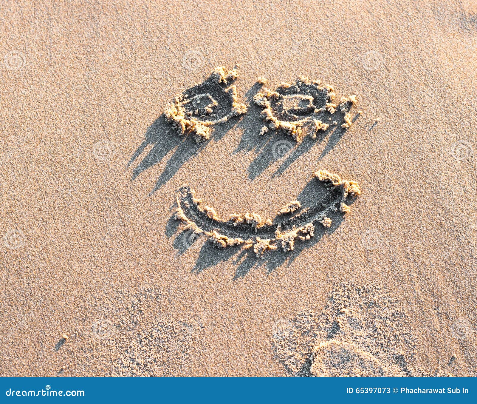 Smiley Sand Smile Summer Beach Stock Image - Image of abstract, holiday ...