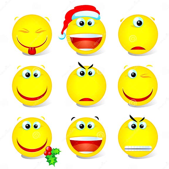 Smiley set 002 stock vector. Illustration of characters - 3762970