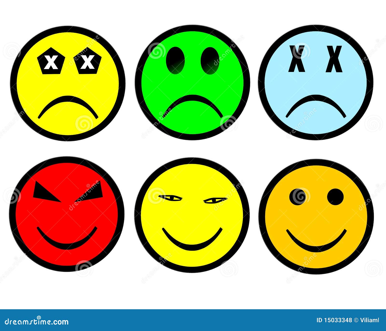 Smiley set stock illustration. Illustration of emoticon - 15033348
