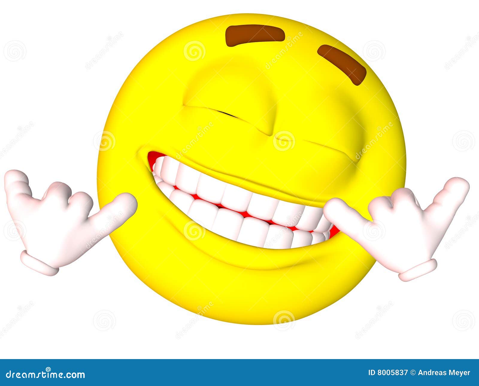 Smiley-Shaka Sign stock illustration. Illustration of expression - 8005837