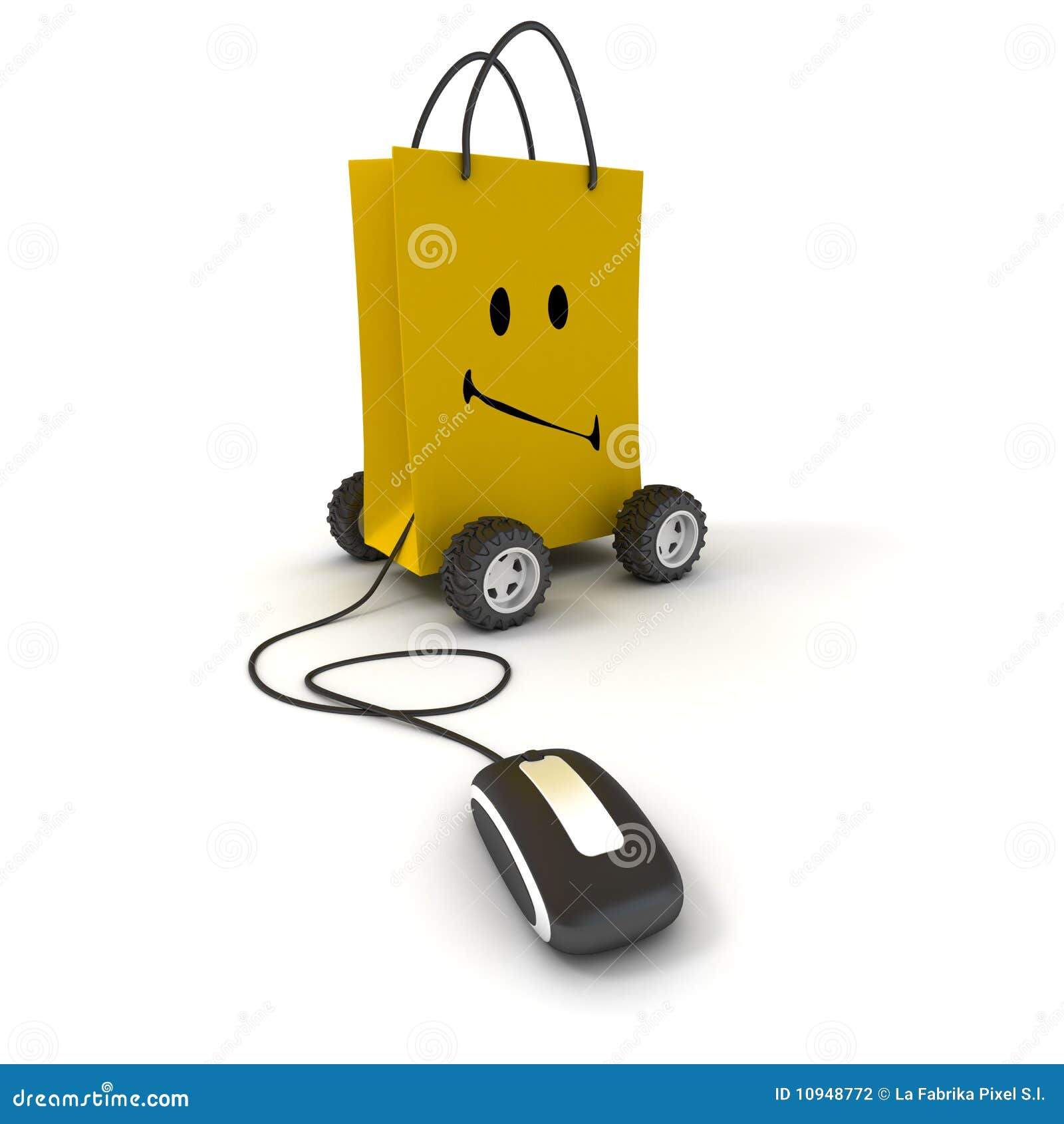 Smiley shopping online stock illustration. Illustration of black - 10948772