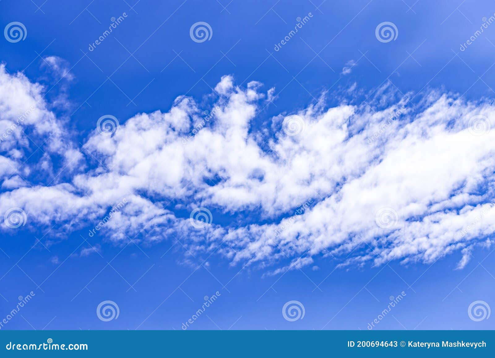 Smiley Smiling Face Cloud in the Blue Sky, Funny Summer Background ...