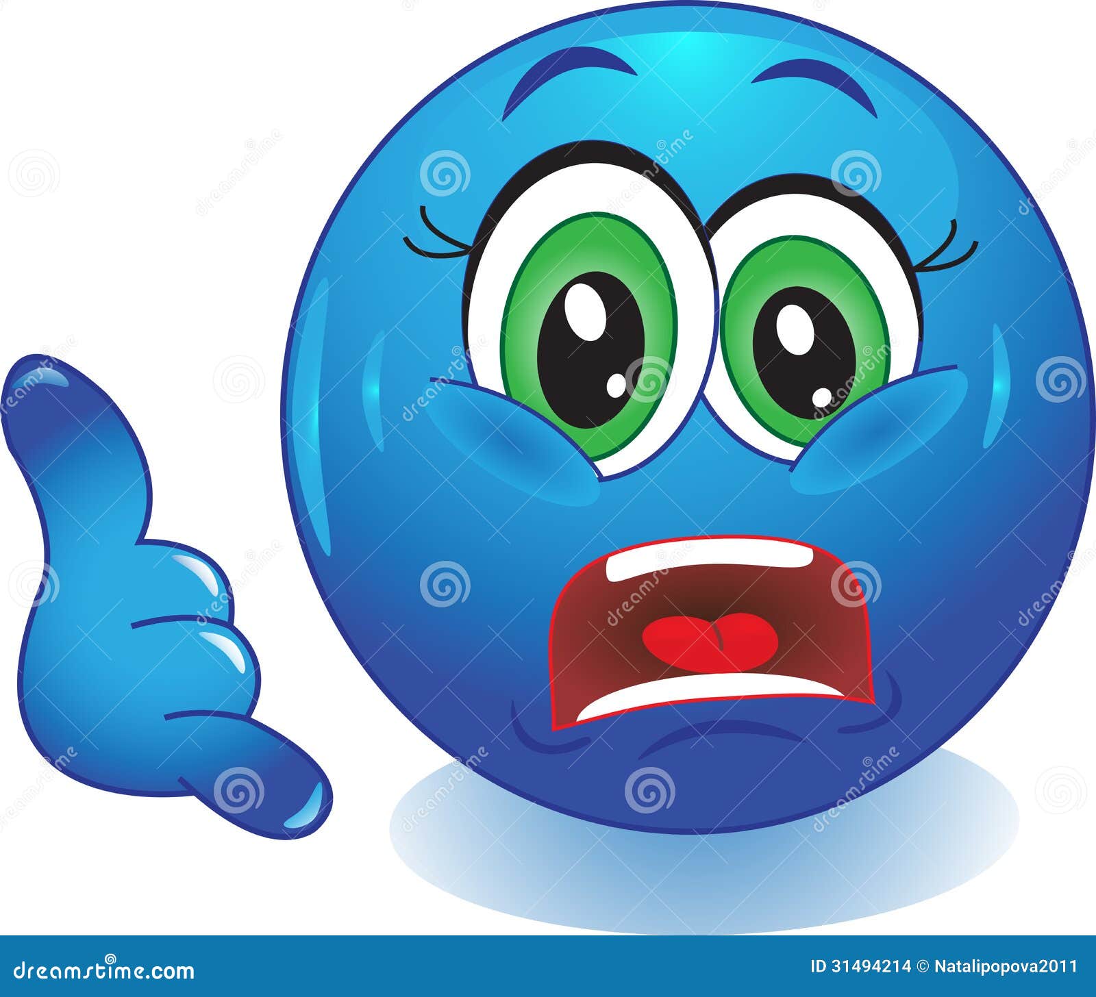 Smiley spaventato. illustrazione di stock. Illustrazione di spaventato ...