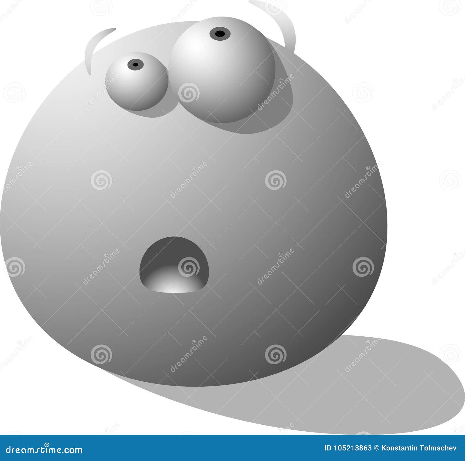 Smiley Stone / Stone Thinks / Stock Illustration - Illustration of ...