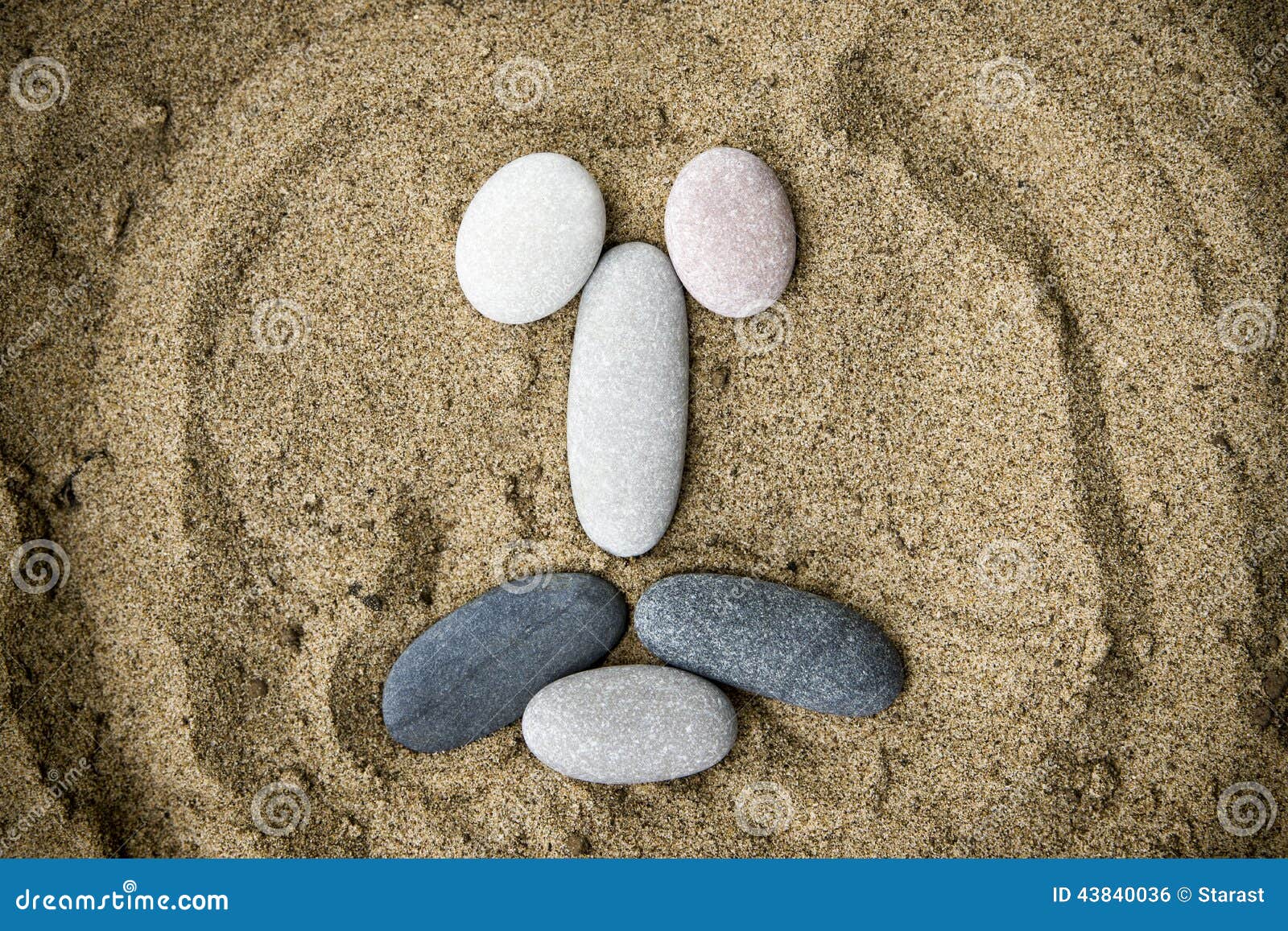 Smiley of Stones on Sand Closeup Stock Photo - Image of mineral ...