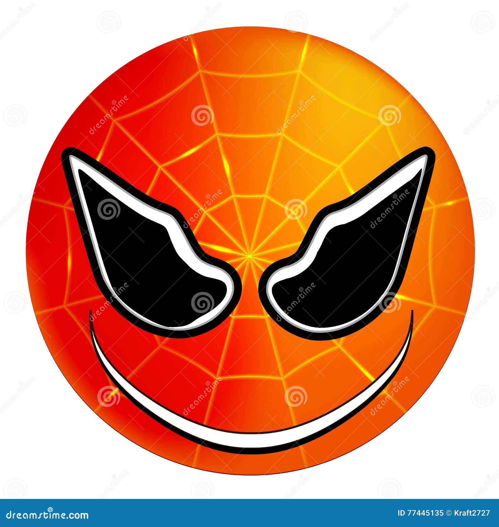 Smiley superhero Spiderman stock vector. Illustration of humor - 77445135