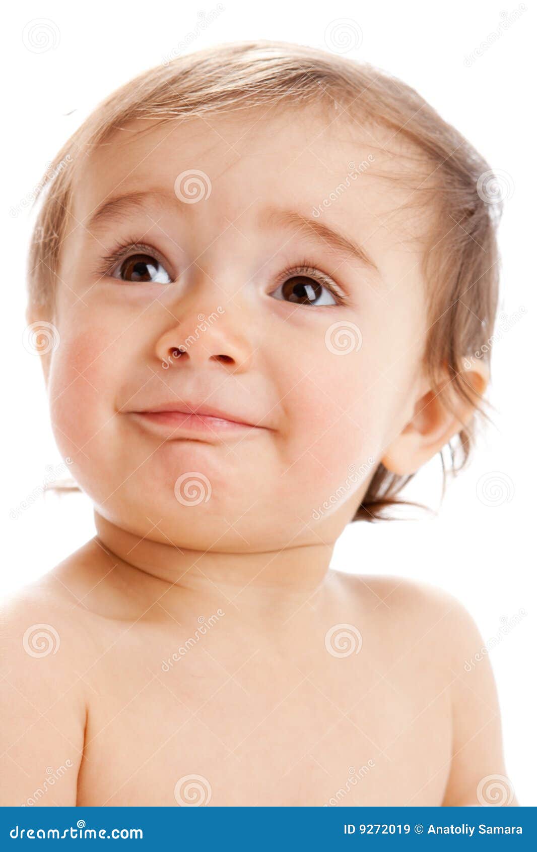 Smiley toddler stock image. Image of isolated, affectionate - 9272019