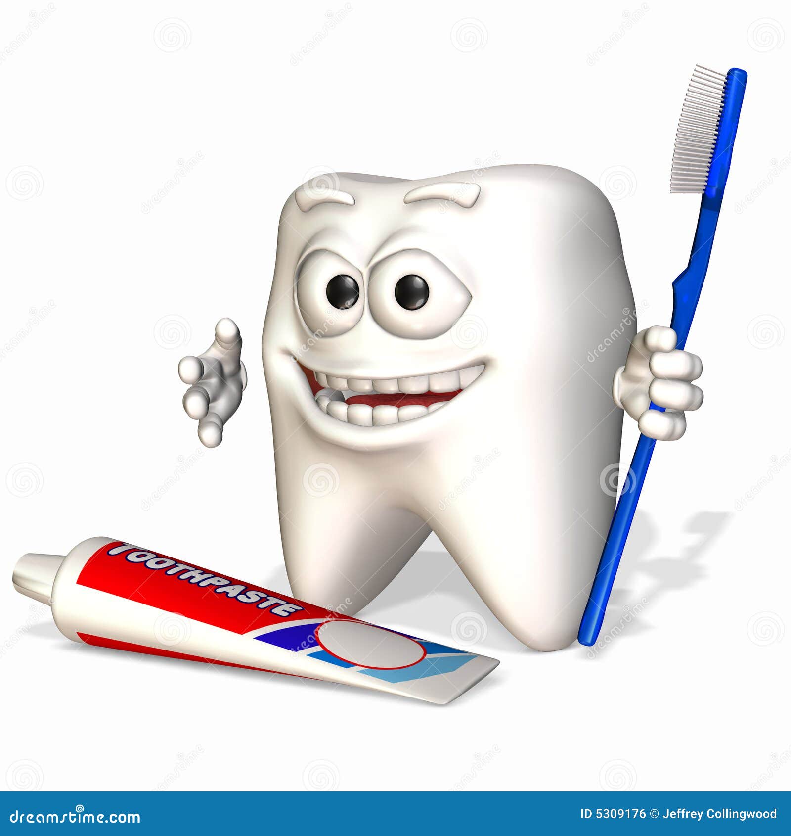 Smiley Tooth - Remember To Floss Stock Image | CartoonDealer.com #5309167