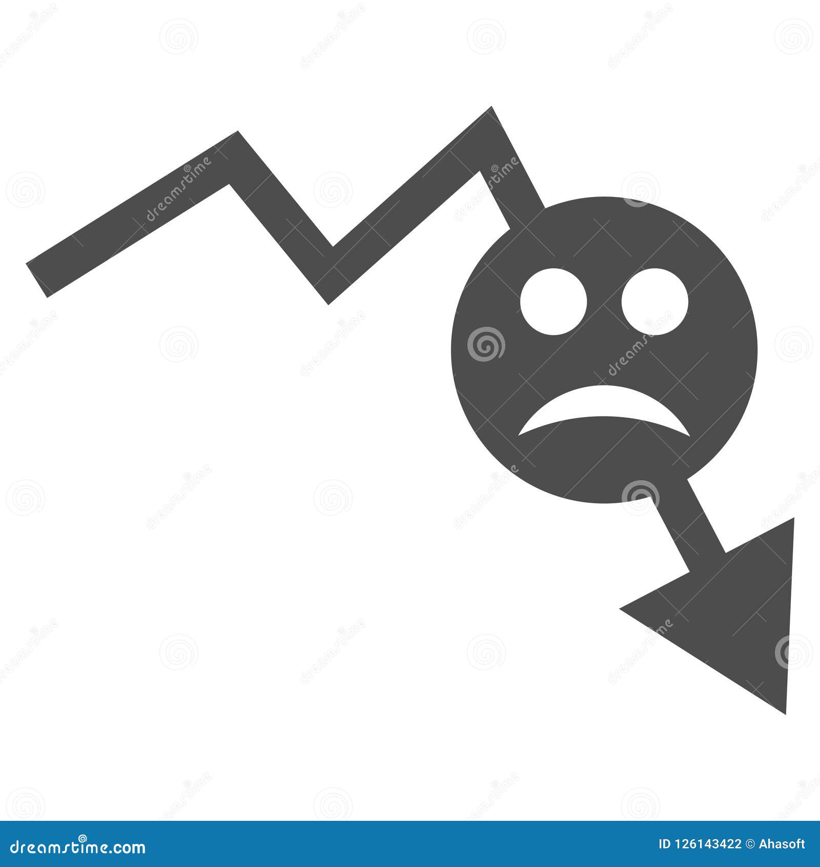 Smiley Trend Flat Icon Negativo Ilustración del Vector - Ilustración de ...