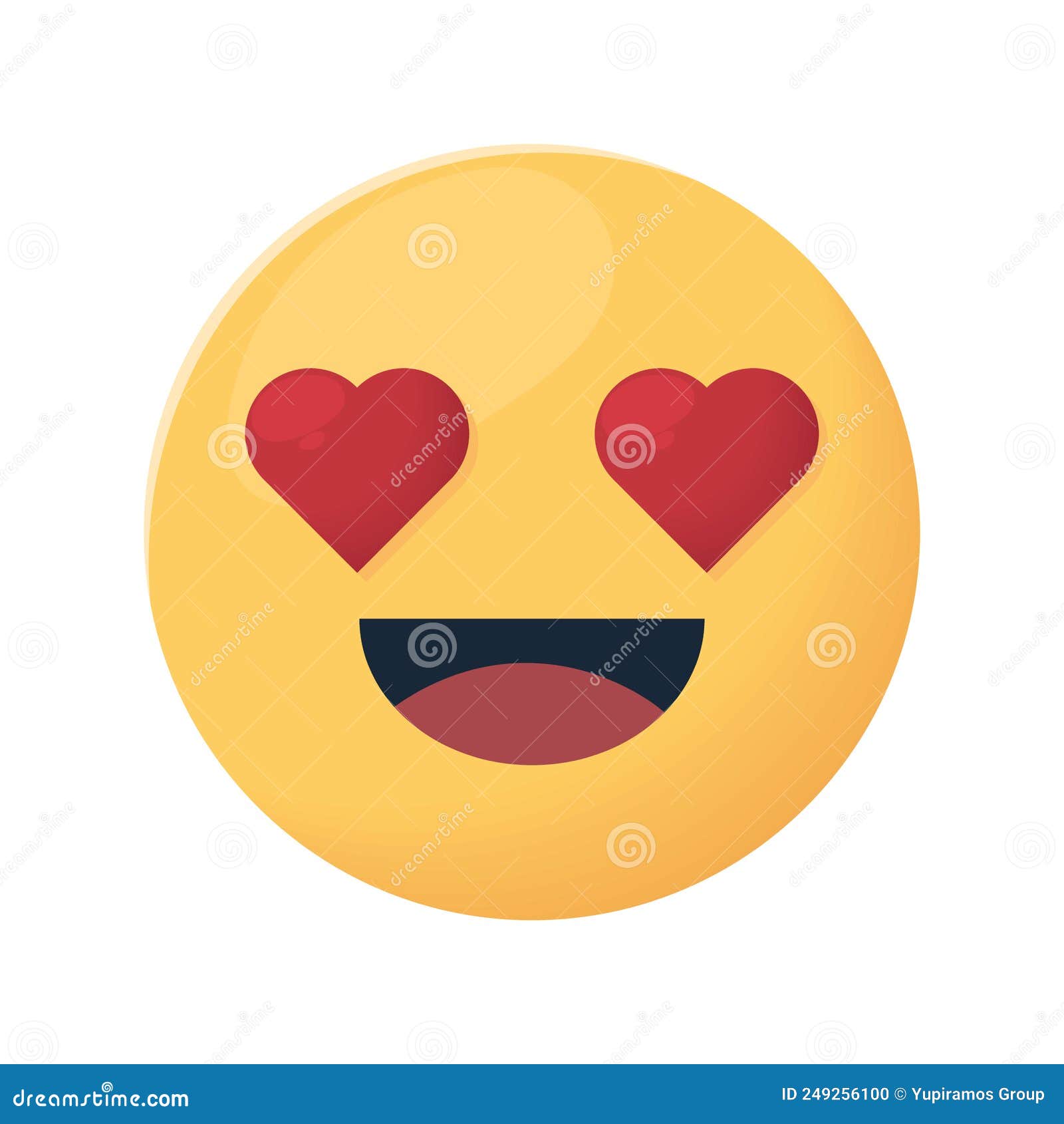 Smiley uit liefde emoji vector illustratie. Illustration of gezicht ...