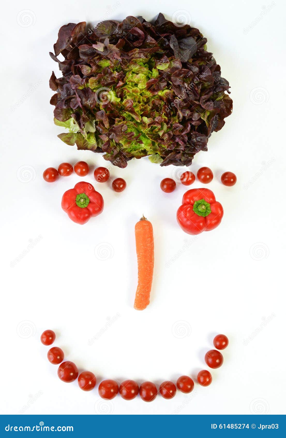 Smiley with vegetables stock photo. Image of food, grocery - 61485274
