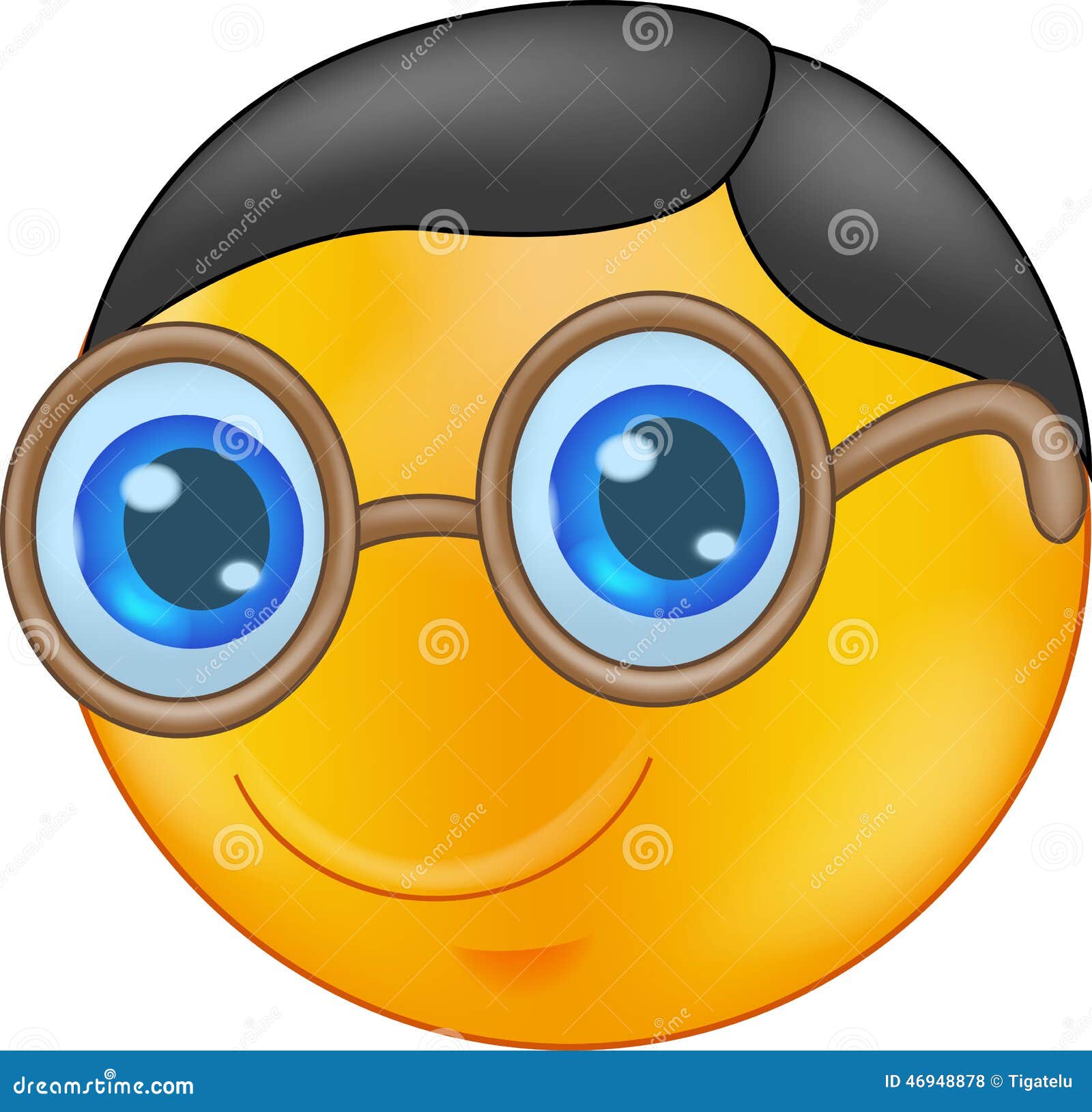 Smiley Wearing Glasses Stock Vector - Image: 46948878
