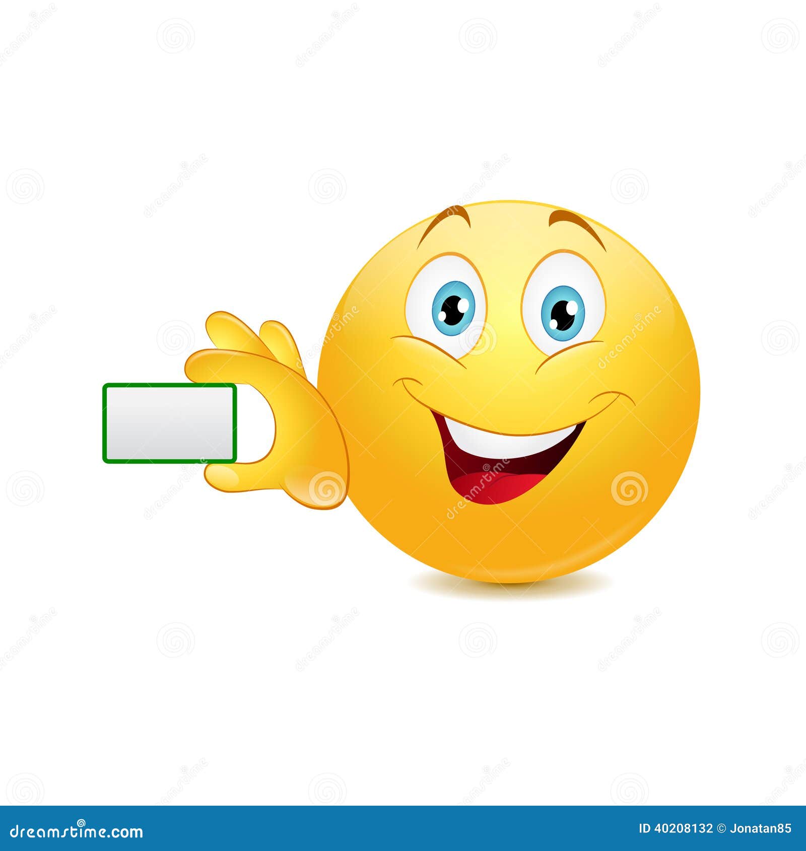 Smiley with a white banner stock vector. Illustration of confusion ...