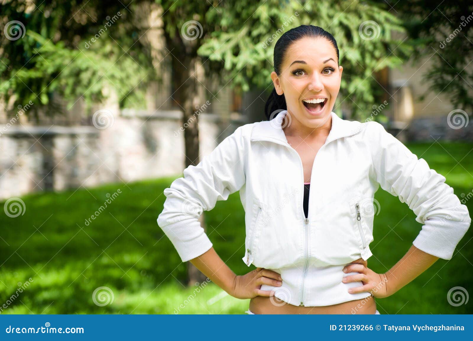 Smiley women stock photo. Image of long, looking, nature - 21239266