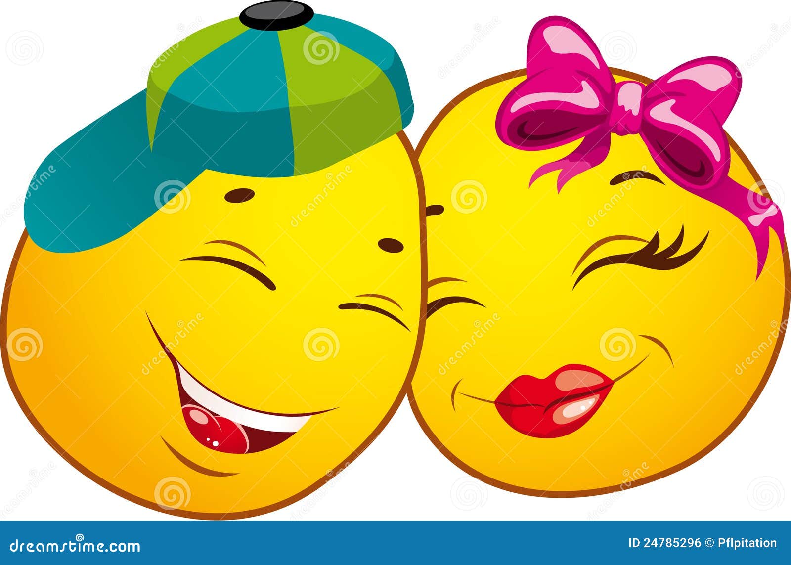 Smileyikonen. LIEBE vektor abbildung. Illustration von gefühl - 24785296