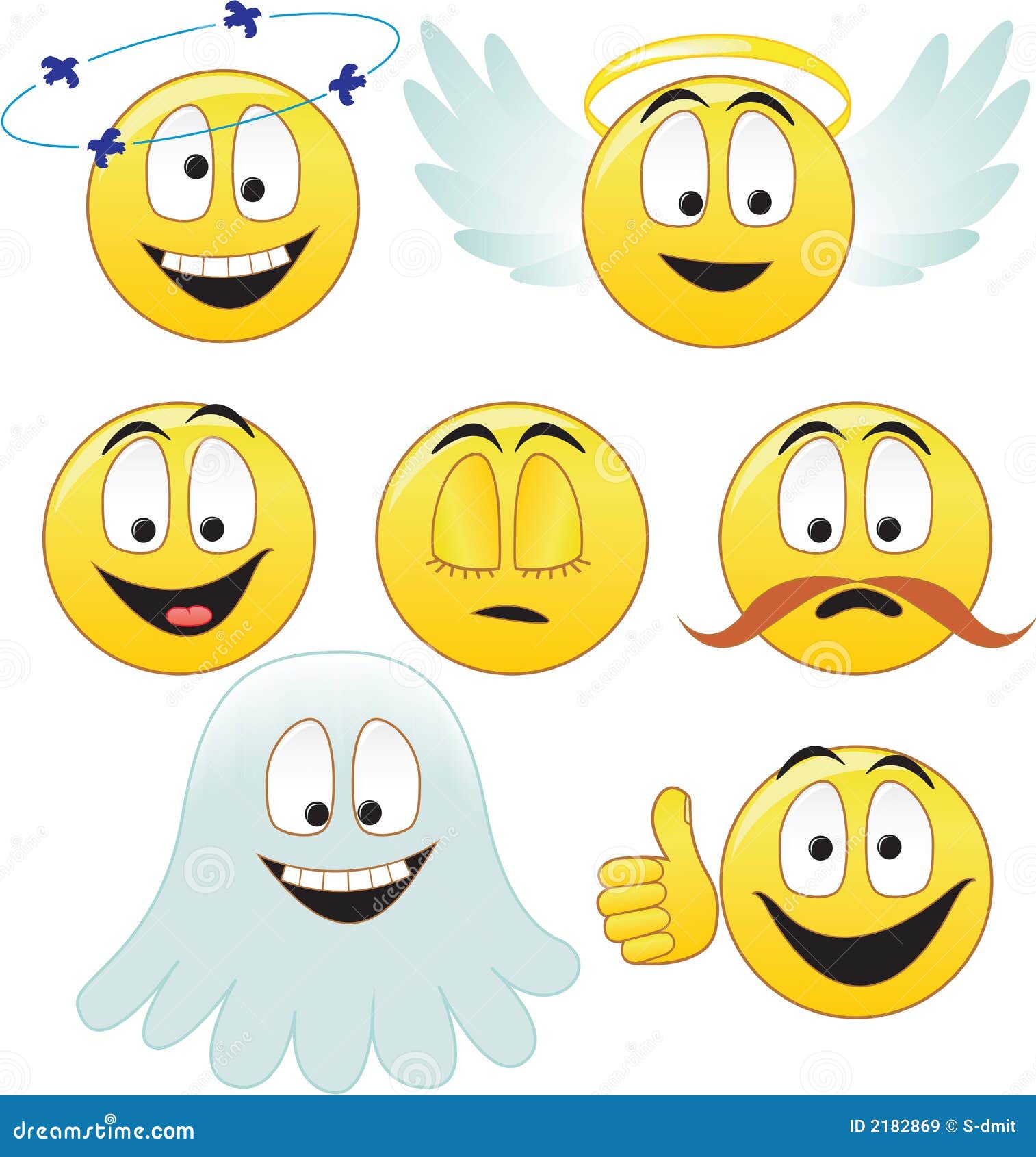 Smileys stock vector. Illustration of emoticon, head, design - 2182869