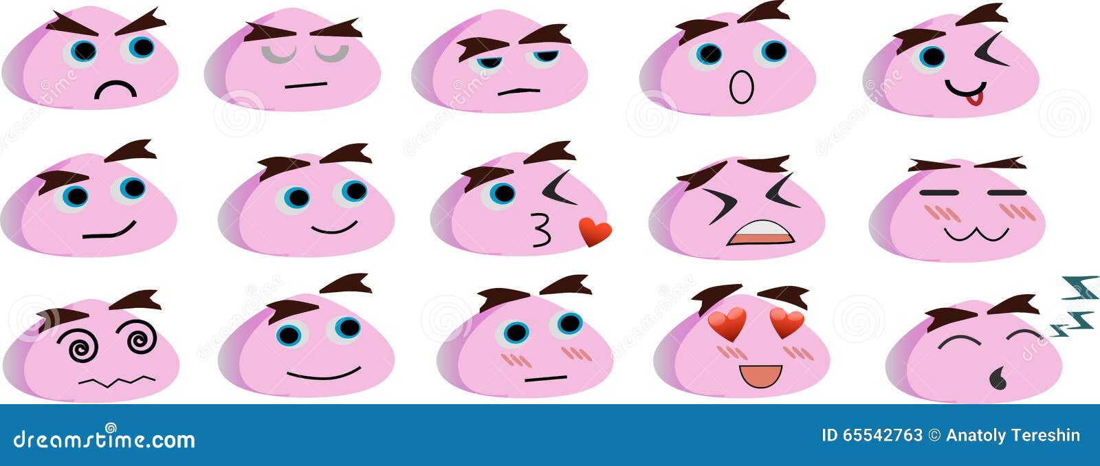 Smileys marshmallows stock vector. Illustration of marshmallows - 65542763