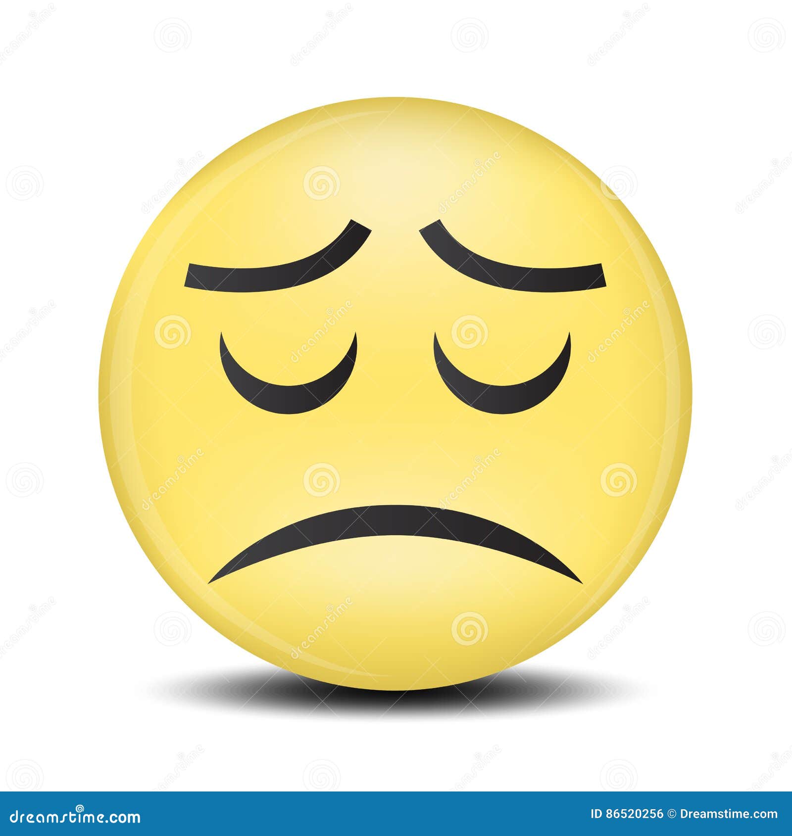 SmileySad stock vector. Illustration of smileys, funny - 86520256