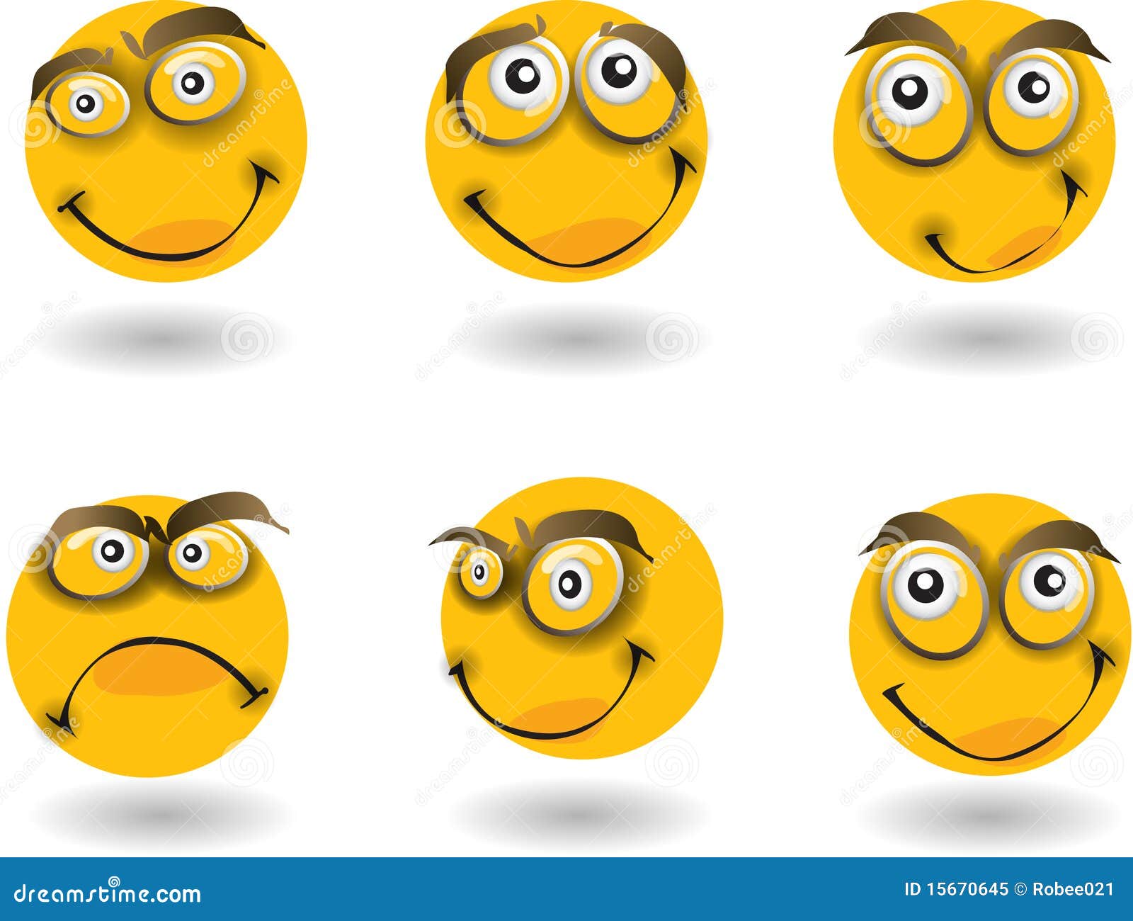 Smilie stock vector. Illustration of emoticon, face, domestic - 15670645