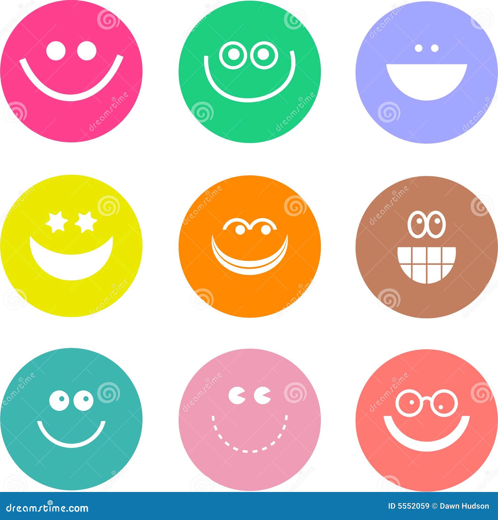 Smilie shapes stock vector. Illustration of expressions - 5552059