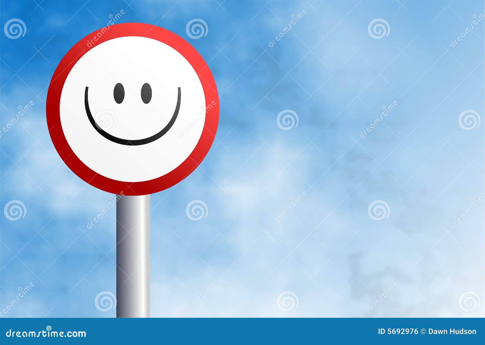 Smilie sign stock illustration. Illustration of street - 5692976