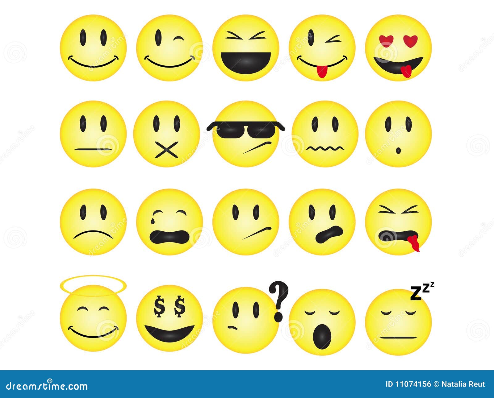 Smilies Vector Icons. Each Grouped. | CartoonDealer.com #52081661