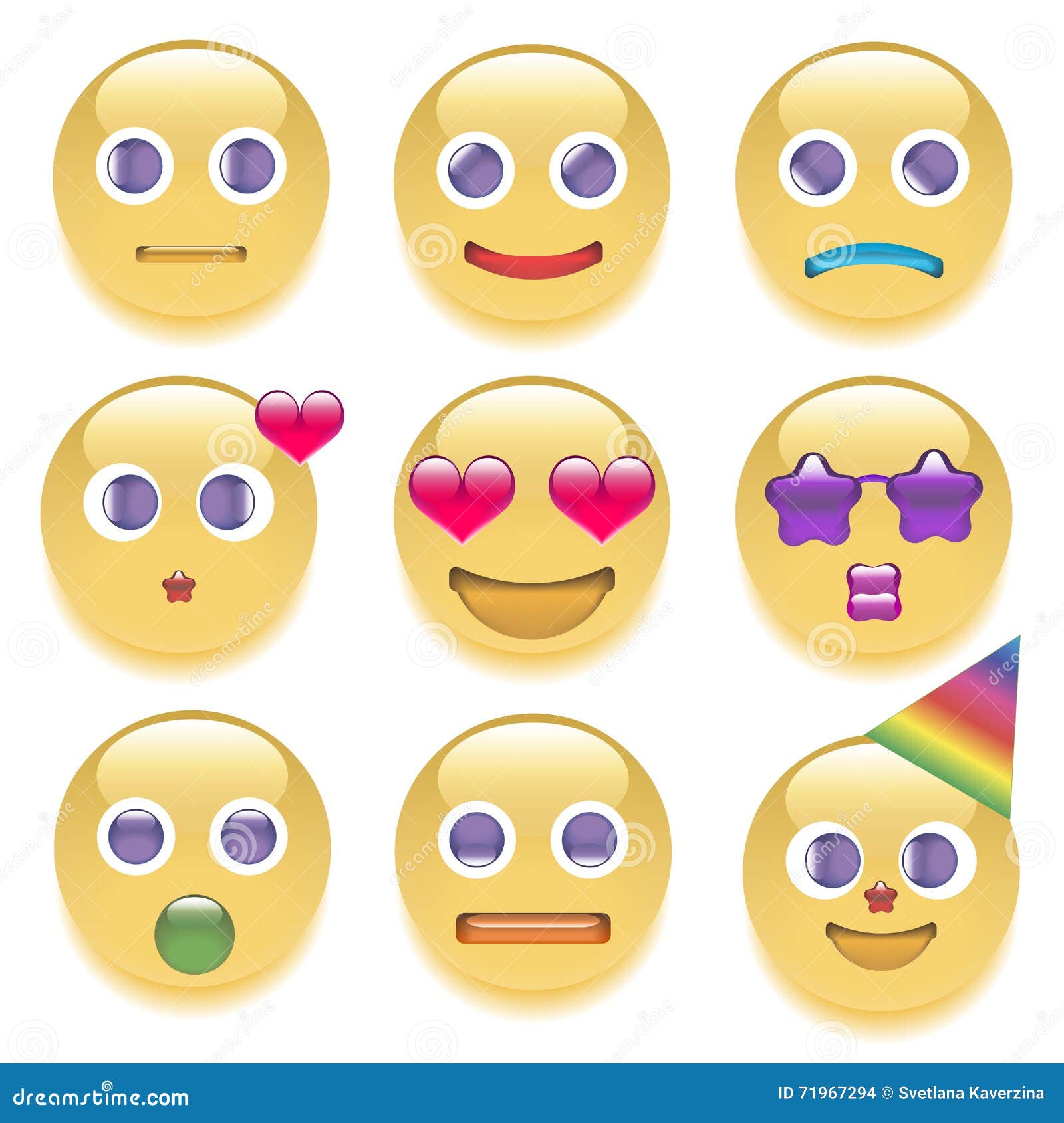 Smilies vektor abbildung. Illustration von ansammlung - 71967294