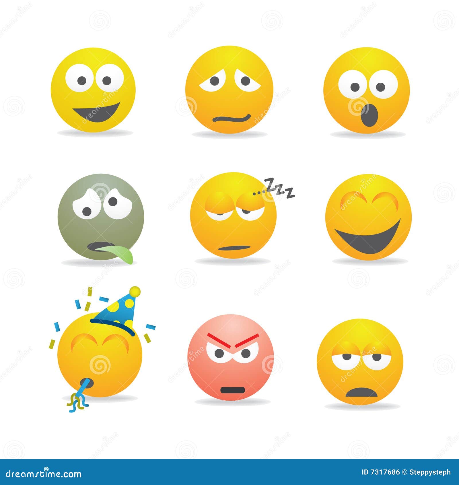 Smilies stock illustration. Illustration of human, party - 7317686