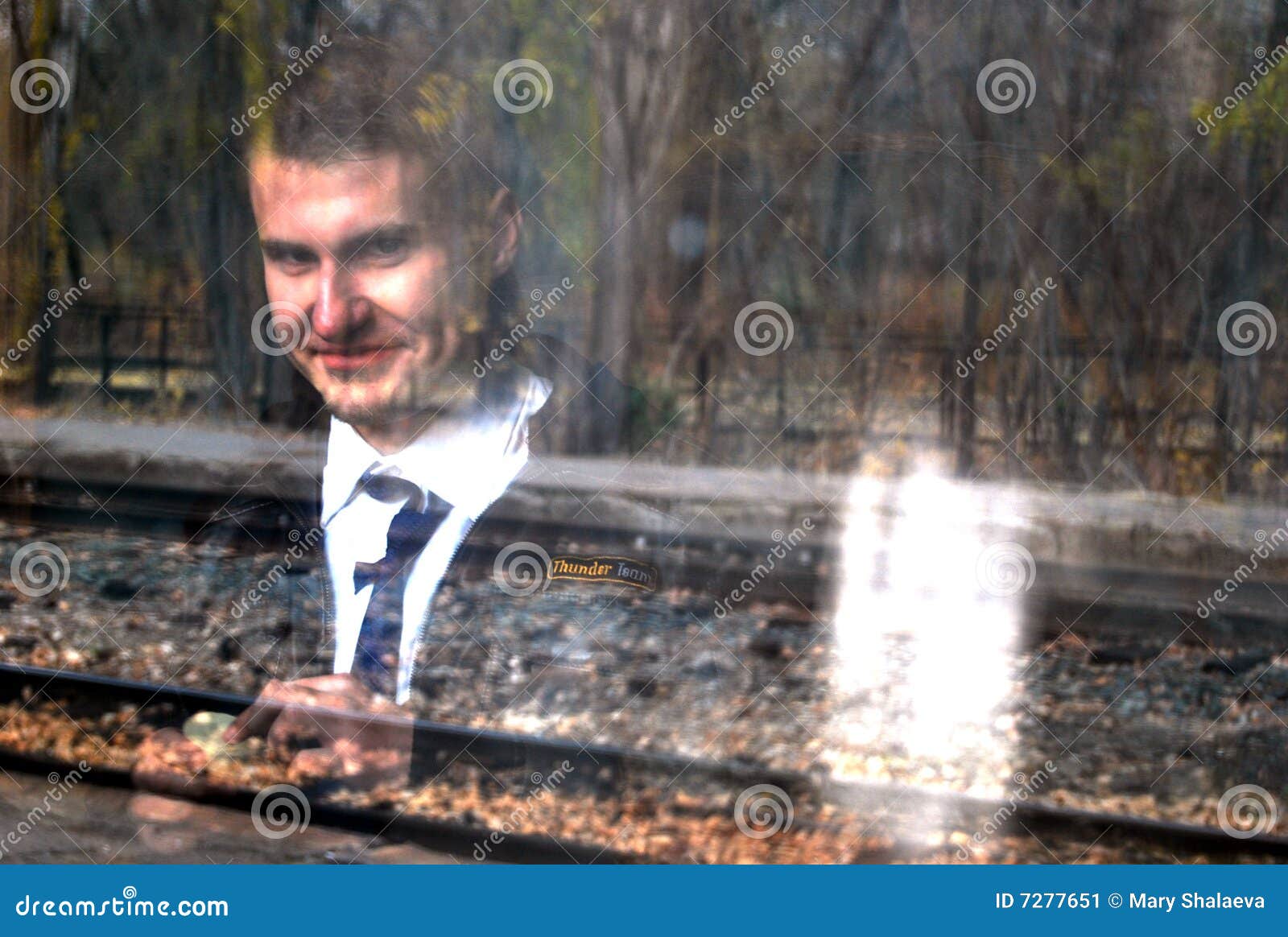 Smilimg young man ghost stock image. Image of ghost, male - 7277651