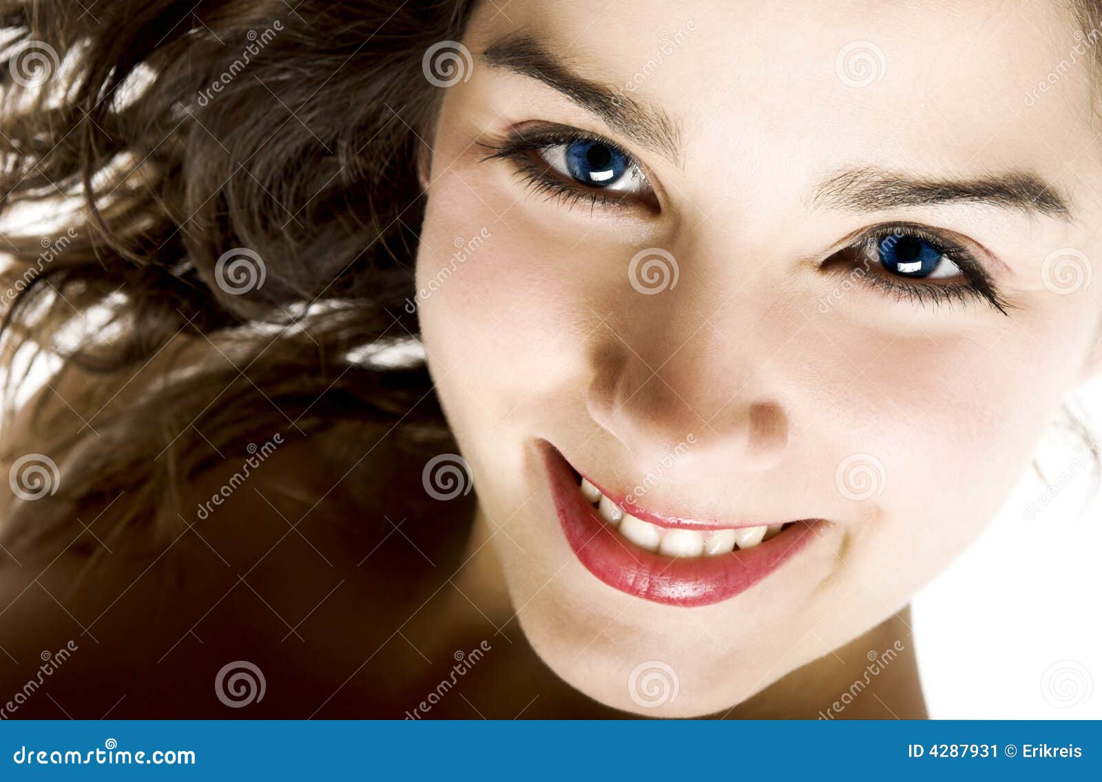 Smiling stock image. Image of look, gentle, beautiful - 4287931