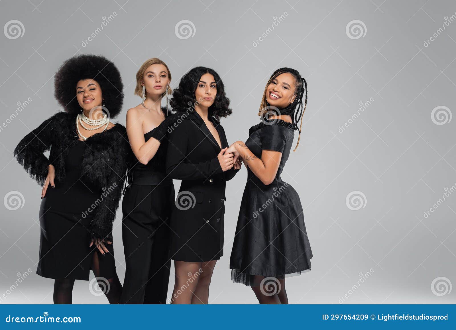 Smiling African American Woman Holding Hands Stock Image Image Of