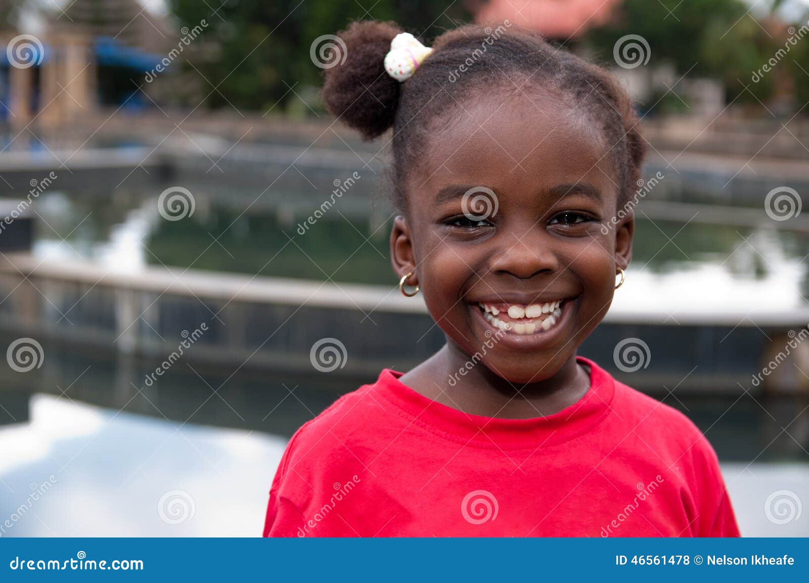 Smiling African child stock photo. Image of portrait - 46561478