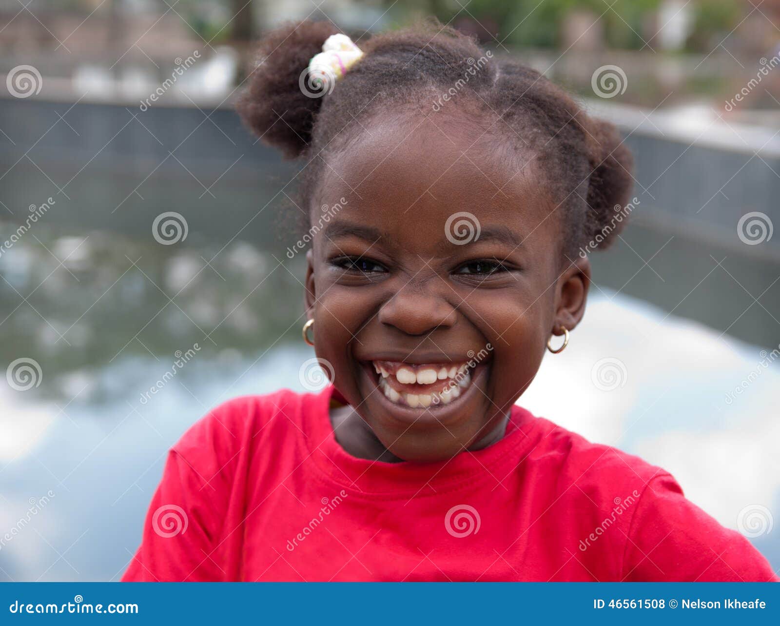 Smiling African child stock photo. Image of dark, little - 46561508